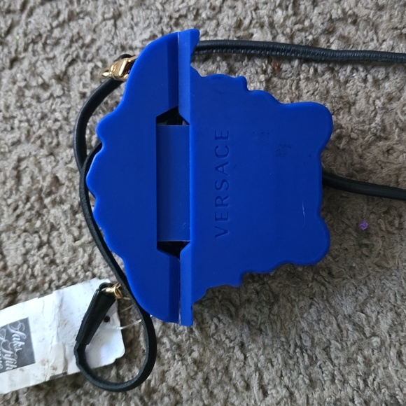 Versace | Cell Phones & Accessories | Versace Silicone Blue Airport ...